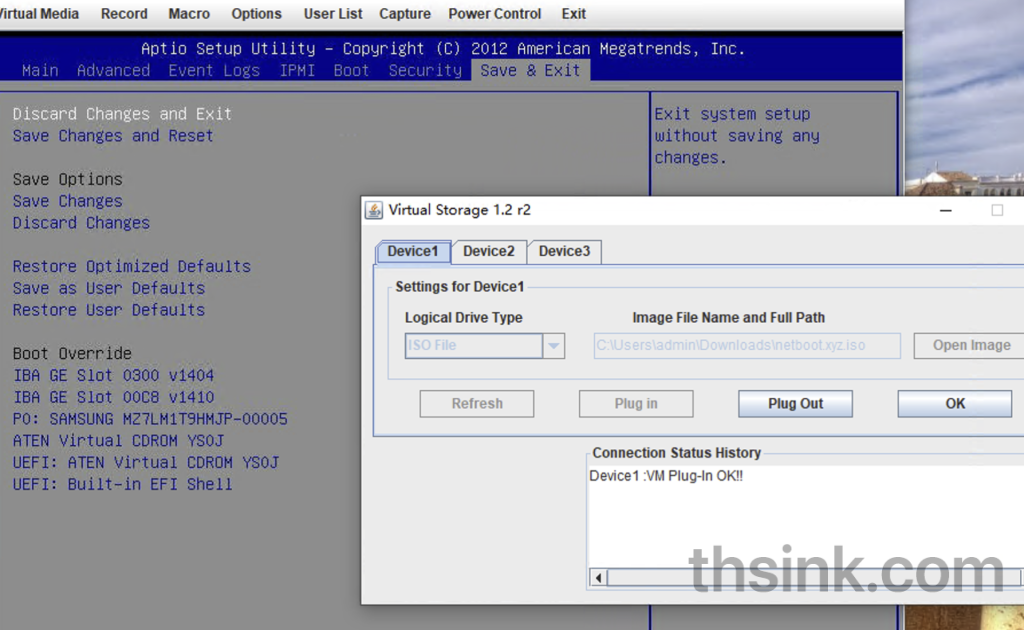 记录一次ccs独服使用ipmi+netboot.xyz重装系统-THsInk